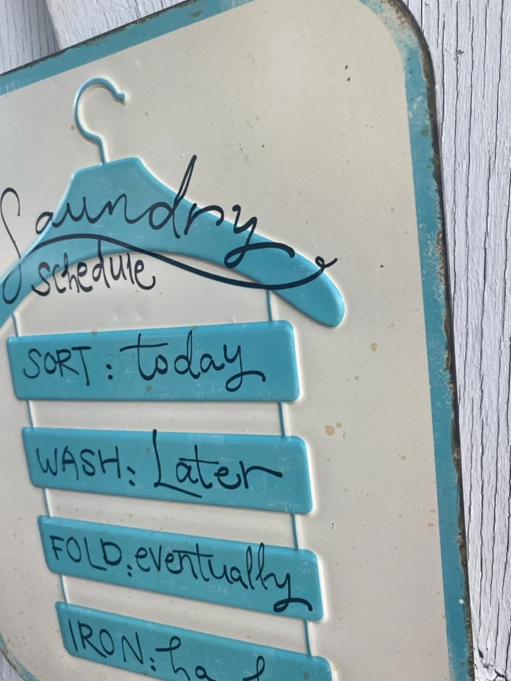 Hobby Lobby | Wall Decor | Laundry Schedule Wall Sign | Poshmark
